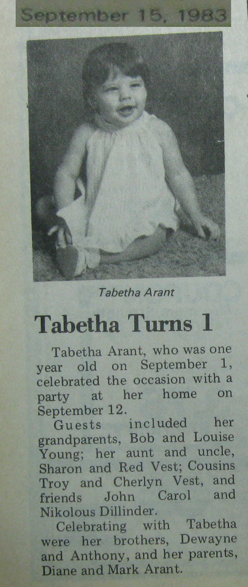 Birth & Birthday Announcements from the Bridgeport Index Newspaper